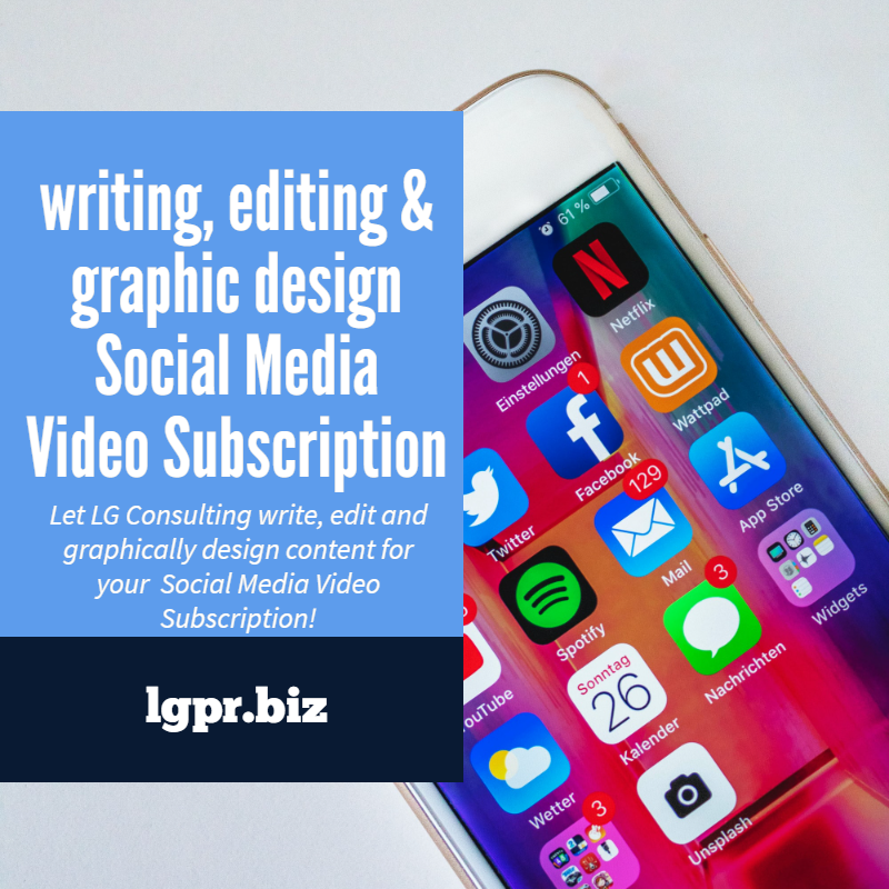 Writing, Editing & Graphic Design for Social Media Video Subscription ...